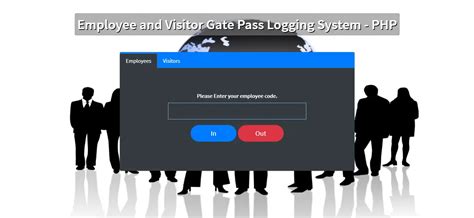 Employee And Visitor Gate Pass Logging System In Php With Source Code