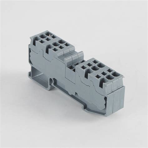 Push In Terminal Block 4 Lead Through Spring Wiring Terminal Jut14 2 5 2 2 China Spring