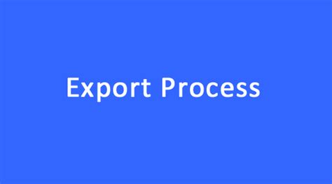 Export Process Step By Step Export Import India