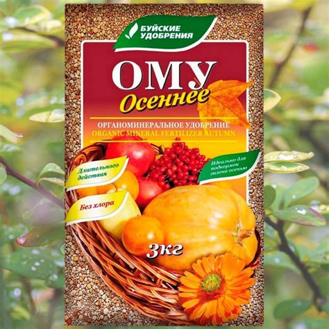 Удобрение органоминеральное универсальное Осеннее Буйские Удобрения 3кг купить с доставкой по