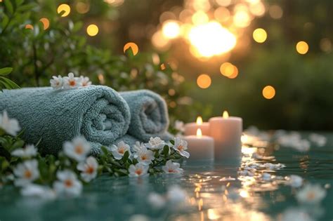 A Poster Ad Of An Holistic Spa Background Spa Warm Light Premium Ai Generated Image