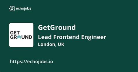 Getground Is Hiring Lead Frontend Engineer London Uk Typescript Html Css React Go R