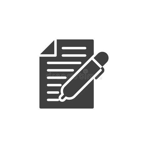 Writing Memo Vector Icon Stock Vector Illustration Of Pixel