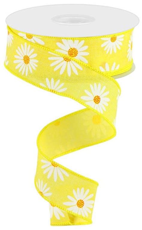 Daisy Wired Ribbon By The Roll 15 X 10 Yards Rgc173929 Etsy