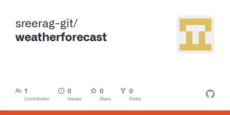 Github Sreerag Gitweatherforecast