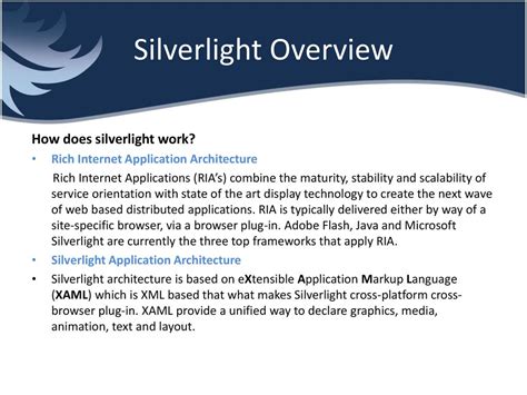 Silverlight Technology Ppt Download