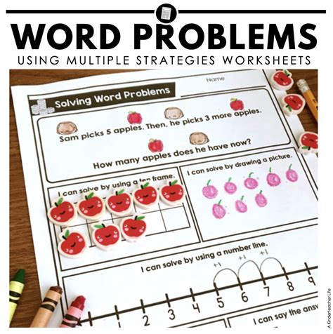 Solve Word Problems Using Multiple Strategies A Kinderteacher Life