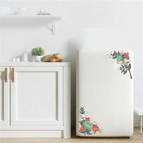 Self กาวสติ๊กเกอร์ติดผนังกันน้ำ Pvc แก้วตกแต่งบ้านหวายตู้เย็นที่มีประโยชน์ Beauroom Thaipick