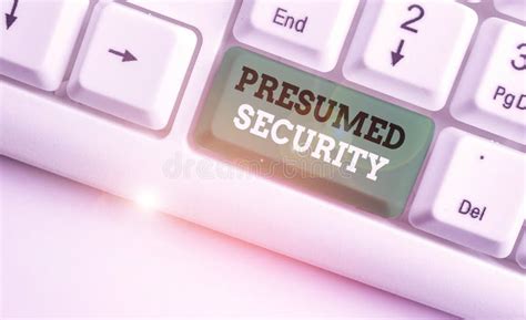 Handwriting Text Writing Presumed Security Concept Meaning System Safe From Attack Due To