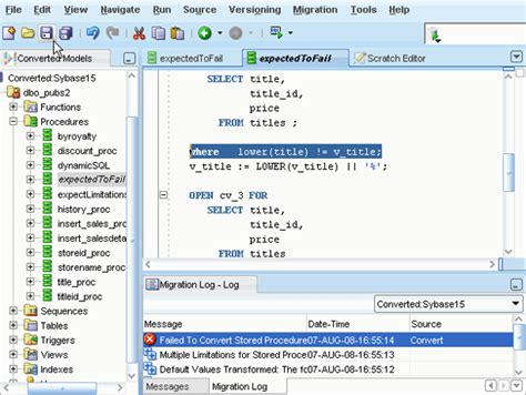 Migrating A Sybase Database To Oracle Database 11g