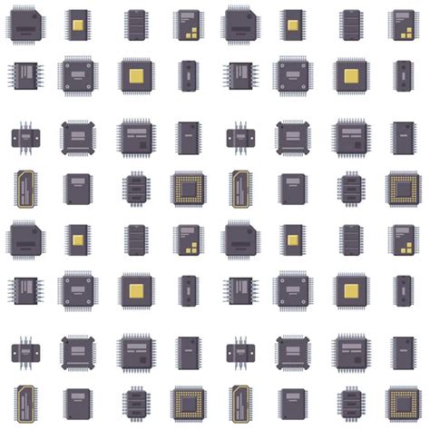 Pc Microprocessor Vector Art Stock Images Depositphotos