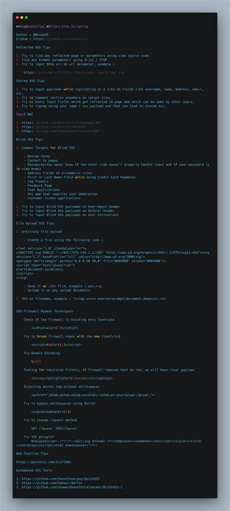 Novan Aziz Ramadhan On Linkedin Bugbountytips Xss Crosssitescripting