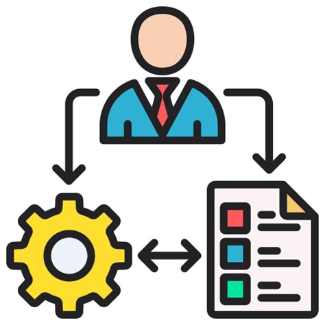 Management Process Flow Icon
