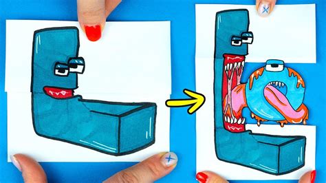 How To Draw ALPHABET LORE ART PAPER CRAFT Drawing ALPHABET LORE O L TRANSFORMATION Paper