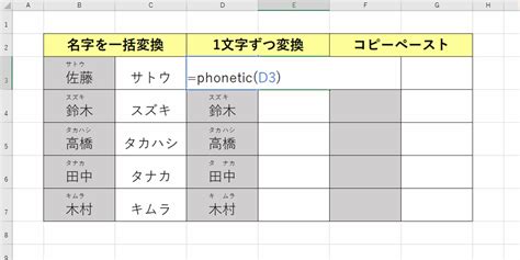 【excel】エクセルでのphonetic関数の使い方や意味・読み方｜おでかけラボ
