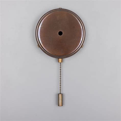 Pressed Brass Wall Bracket With Pull Switch 12cm Mullan Lighting