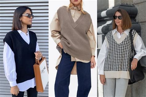 С чем носить трендовый вязаный жилет 6 идей актуальных сочетаний Style Everyday Дзен