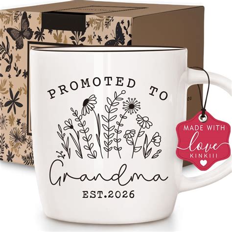Promoted To Grandma 2026 Coffee Mug T Est 2026