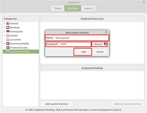 Linux Mint How To Create New Custom Keyboard Shortcuts Technipages