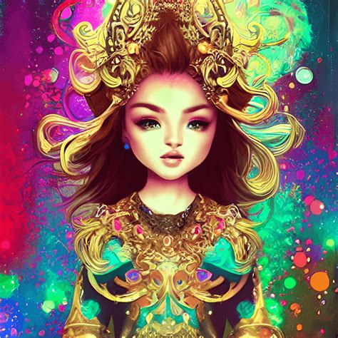 Chibi Female Face Graphic · Creative Fabrica