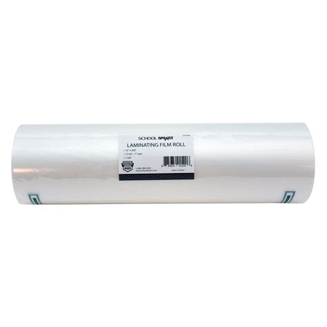 School Smart Laminating Film Roll 12 Inches X 500 Feet 15 Mil Thick