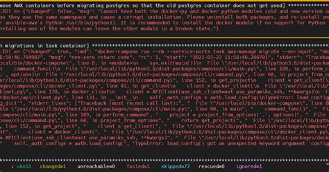 Ansible Awx Installation Error Cannot Have Both The Docker Py And