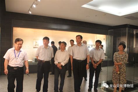 江苏省政协考察团来龙山文化博物馆参观考察