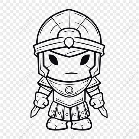 개요 스케치에 기사의 개념을 사용하여 문자의 간단한 색칠 페이지 그리기 벡터라인 아트개요 예술 Png 일러스트 무료 다운로드 Lovepik