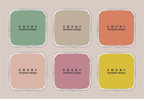 다양한 찢어진 다채로운 노트 용지의 컬렉션 콘텐츠에 대한 공간이 있는 찢어진 종이 구성 벡터 0명에 대한 스톡 벡터 아트 및 기타 이미지 Istock