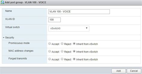 پیکربندی vlan در ESXI