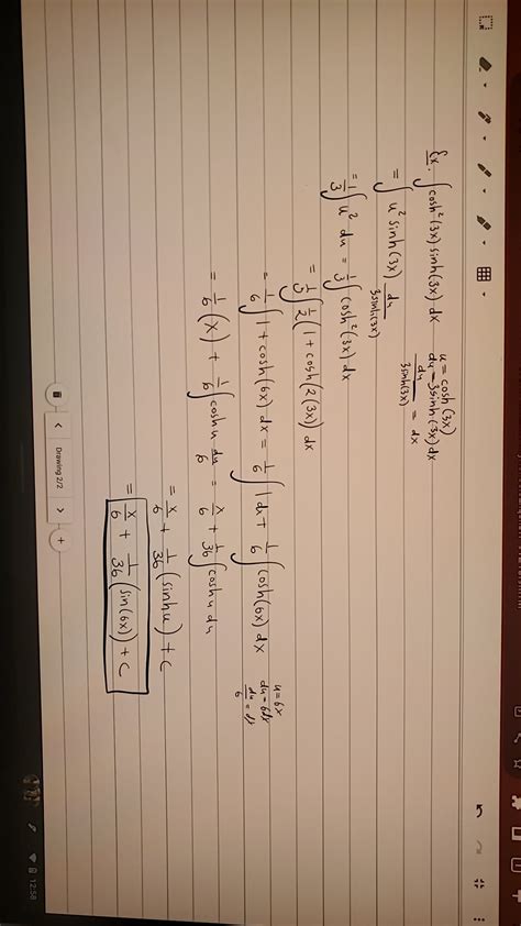 Integral Of Hyperbolic Trig Function Was This Solved Incorrectly Rcalculus