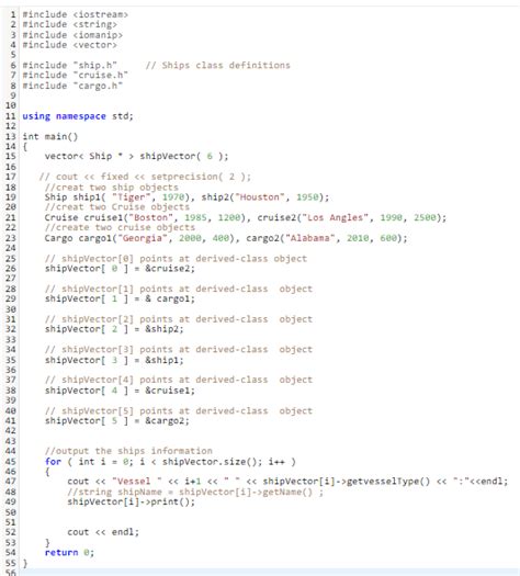 Solved You Are Given A Base Class Encapsulating The Concept