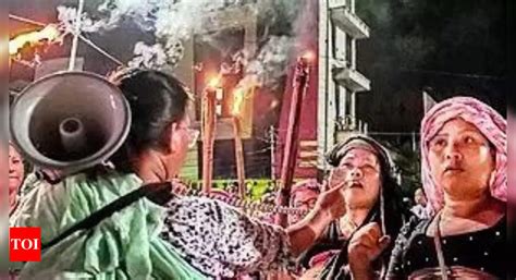 Manipur Violence Latest News Video Emerges Of Women Paraded Naked In