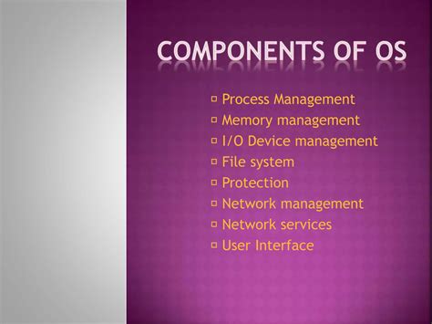 Operating System Ppt