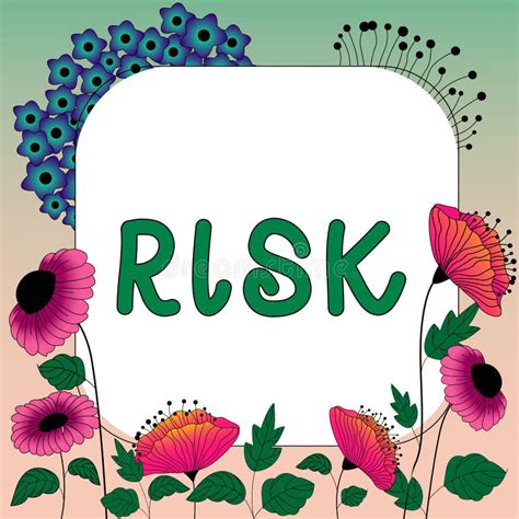 Conceptual Display Risk Business Idea Implies Future Uncertainty About