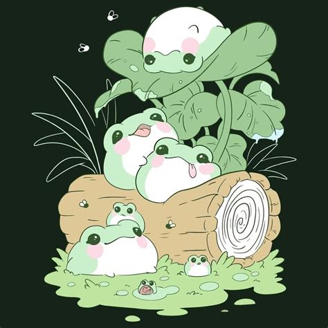 Chibi Frog Art Cute Chibi Frog Wallpaper Cute Cartoon Cute Art