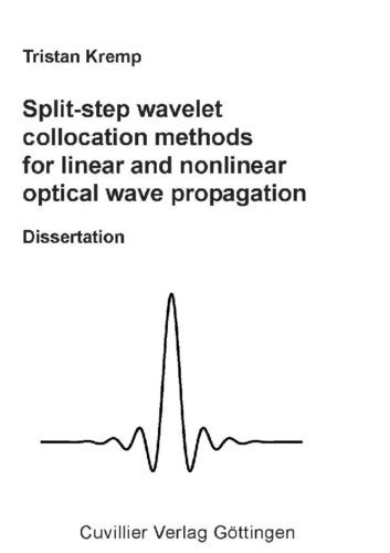 Split Step Wavelet Collocation Methods For Linear And Nonlinear Optical Wave Propagation