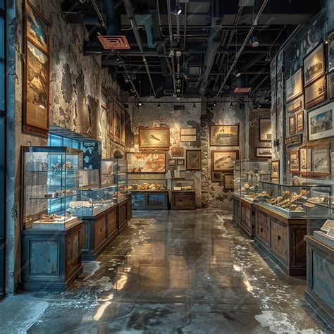 Premium Photo Historical Museum Exhibit Space With Interactive