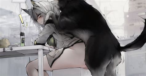 Rule 34 Animal Ears Arknights Ass Bottomless Canine Female Frown Green Eyes Green Shirt Grey Rule 34 Animal Ears Arknights Ass Bottomless Canine Female Frown Green Eyes Green Shirt Grey