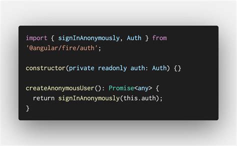 Firebase Anonymous Login