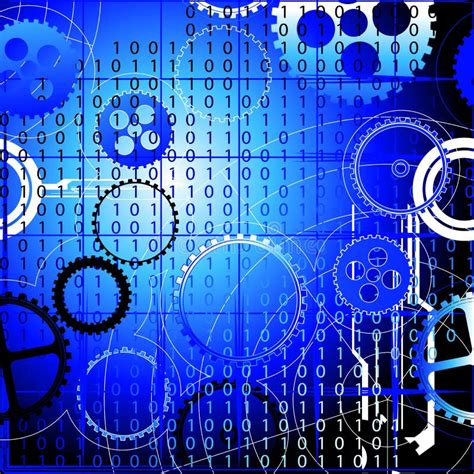 Abstract Technical Background Stock Vector Illustration Of Modern Number