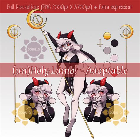 Adopt Un Holy Lamb Info In Comments Art By Me Ranthro