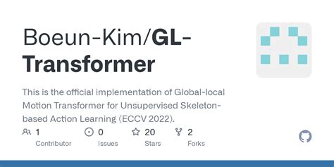 Github Boeun Kimgl Transformer This Is The Official Implementation Of Global Local Motion