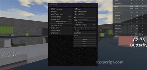 hyper realistic csgo guns silent aim fake lag esp scripts rbxscript