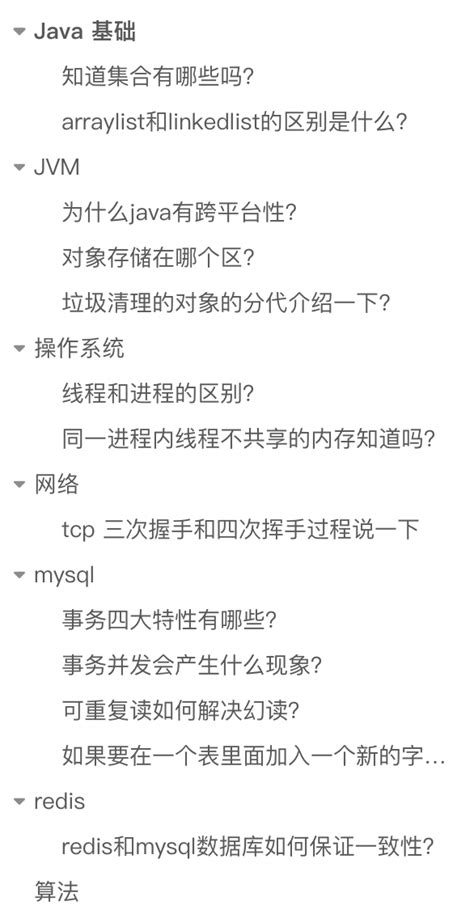 招银网络 Java 面试 小林coding
