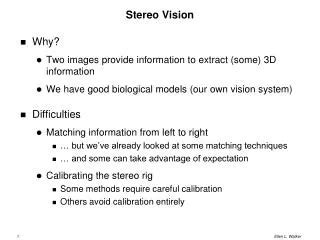PPT Fundamentals Of Stereo Vision PowerPoint Presentation Free Download ID