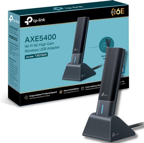 TP Link Archer TXE70UH AXE5400Mbps WiFi 6E Multi Angle High Gain Wireless USB 3 0 WiFi Adapter