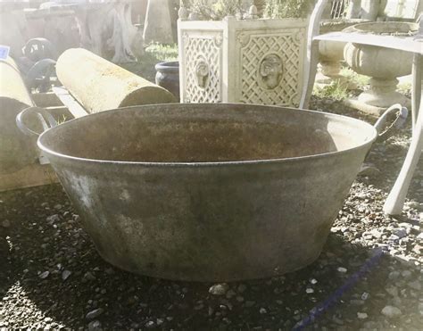 Reclaimed Small Tin Bath Authentic Reclamation