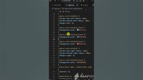 Css Social Sharing Buttons Effects Css Buttons Effects Css Crashcourse Animation