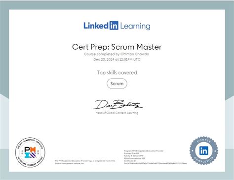 Chintan Chawda On Linkedin Scrummaster Agile Certification Continuouslearning